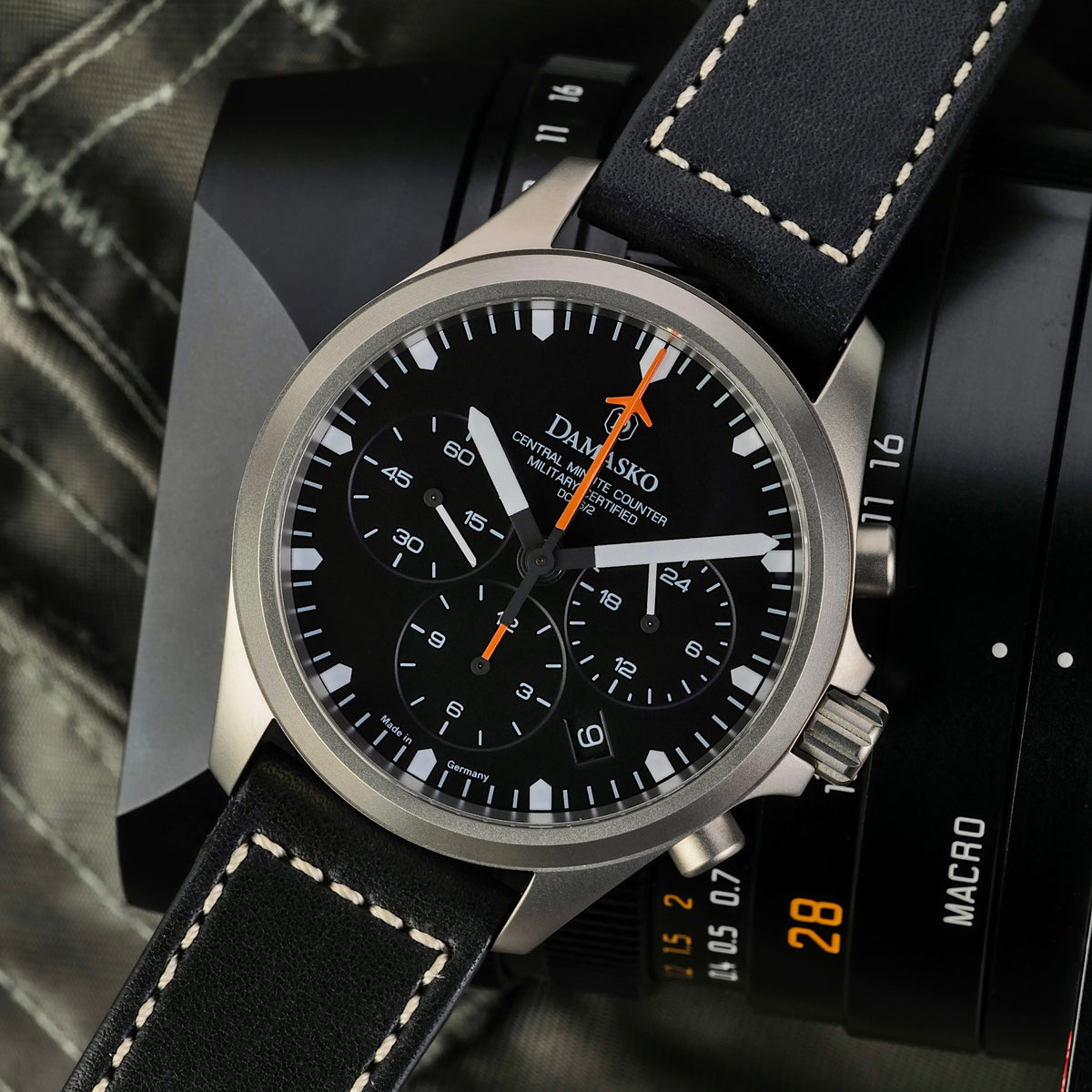 Damasko DC76/2 Chronograph on Black Leather Strap – C.W. Watch Shop
